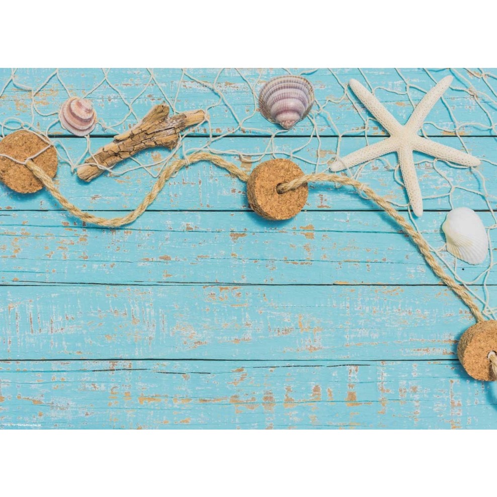 Tischset | Platzset - NETZ MIT MUSCHELN - aus Papier - tischsetmacher ...